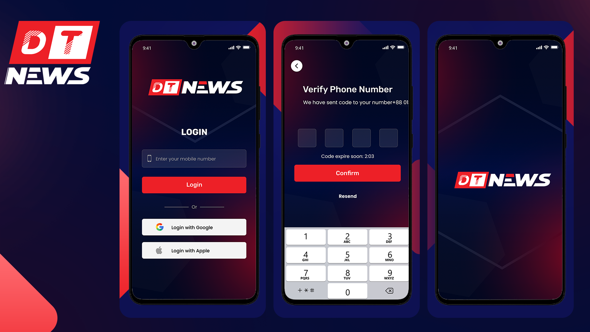 DTNews - Flutter News App ( Web - Android - iOS ) with Admin panel by DivineTechs